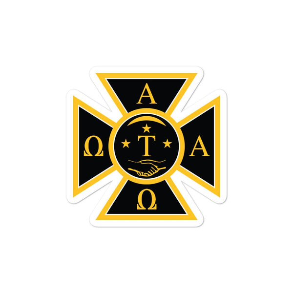 Alpha Tau Omega Badge Black And White