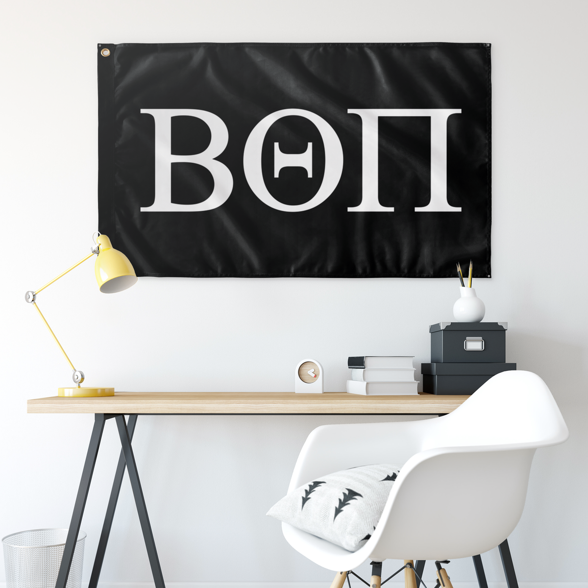 Beta Theta Pi Fraternity Flag - Black & White – DesignerGreek2